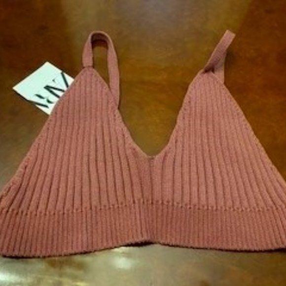 Zara | Tops | New Copper Knit Halter | Poshmark